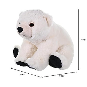 Wild Republic Polar Bear Baby Plush, Stuffed Animal, Plush Toy, Gifts for Kids, Cuddlekins 12 Inches