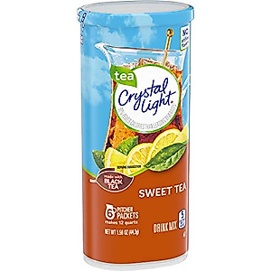 Crystal Light Sweet Tea Drink Mix, 1 count (Pack of 2) (contains 6 pitcher packets each)