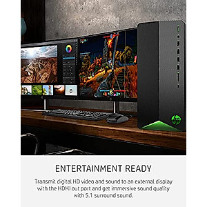 HP Pavilion Gaming Desktop, 11th Gen Intel Core i5-11400F (6 Cores, up to 4.4GHz, Beat i7-9700K), 16GB DDR4 RAM, 512GB PCIe SSD, NVIDIA GeForce GTX 1650, WiFi, Pre Built PC Bundle with JAWFOAL
