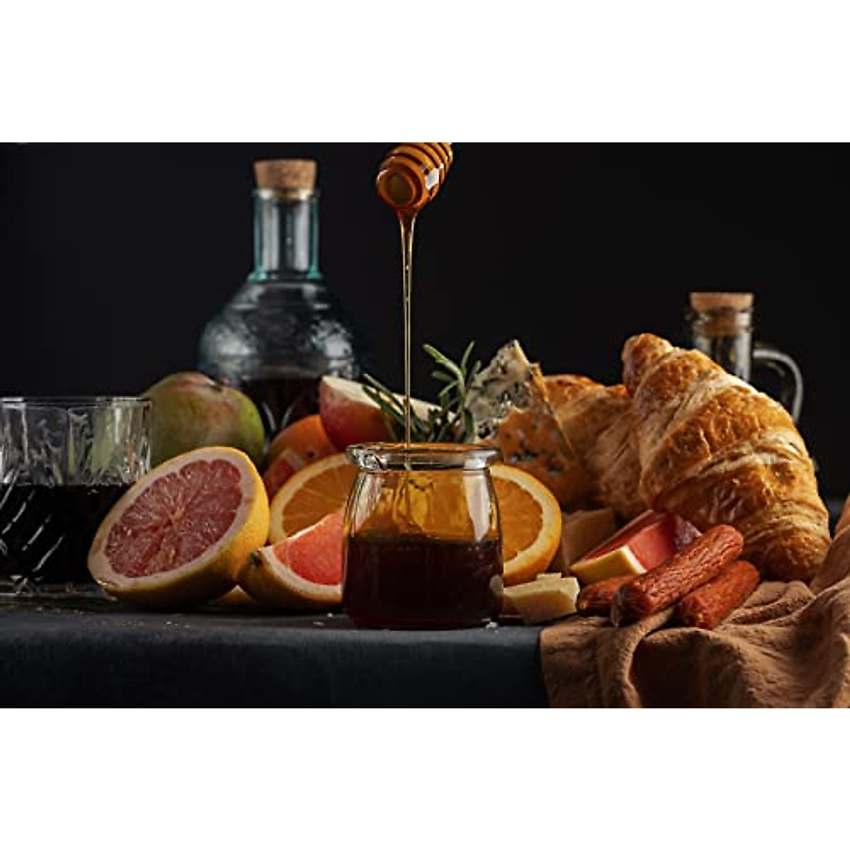 Honey Dipper Wooden Stick- Honey Dipper Honeycomb Stick Honeycomb Spoon Charcuterie Utensils Honey Spoon Honey Server Honey Stirrer Honey Wooden Dipper 6 Inch Wedding Party Gift Craft 1 Piece