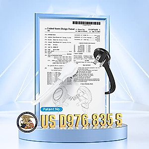 TROND Ultra Thin Flat Extension Cord 10 ft, Flat Plug Power Strip Surge Protector, 6 Wide Space Outlets 3 USB Ports(1 USB C), 3 Side Outlet Extender, Desk Charging Station Compact for Travel Home Dorm