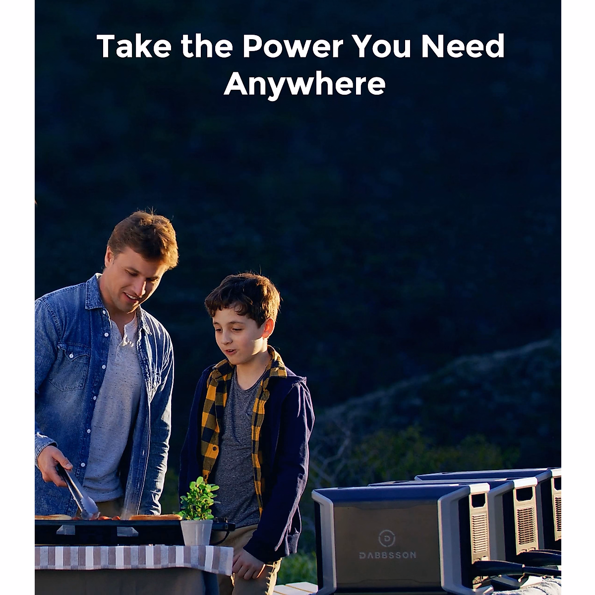 Dabbsson Extra Battery DBS3000B, 3000Wh External EV LiFePO4 Battery Compatible with DBS2300, Portable Extra Battery for RV, Outdoor Camping, Home Use, Emergency