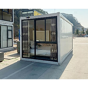 Custom 20x20ft Container Glass House Lawn Bedrooms Garden Bathroom Lounge Patio Storage Living Bnb Loft Yard Office Studio Window Freelance Renting Vacation Fishing Home