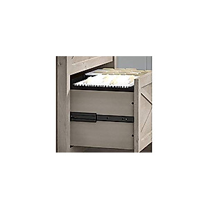 Bush Furniture Key West 2 Drawer Lateral File Cabinet in Washed Gray