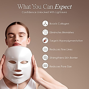 Project E Beauty Skin Rejuvenation Photon Mask | LED Face Mask Light Therapy Red Blue Light Anti-Aging Wrinkle Spa Facial Treatment Home Skincare Mask