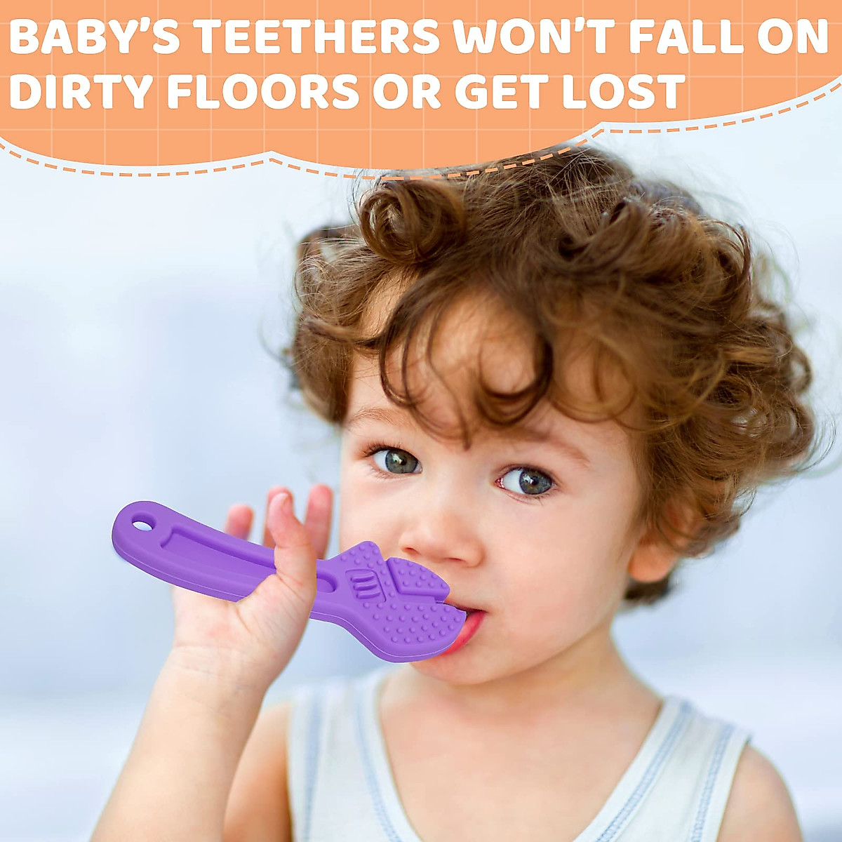 Baby Boy Toys - Baby Molar Teether Teething Toys 0-6 Months 6-12 - Soothe Babies Sore Gums Chew Toys - BPA Free Silicone - 4 Pack