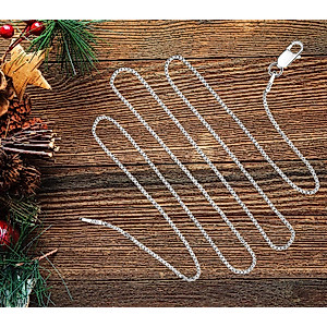 925 Sterling Silver .8MM Box Chain - Nickel Free Italian Necklace for Women Lobster Claw Clasp 18 Inch