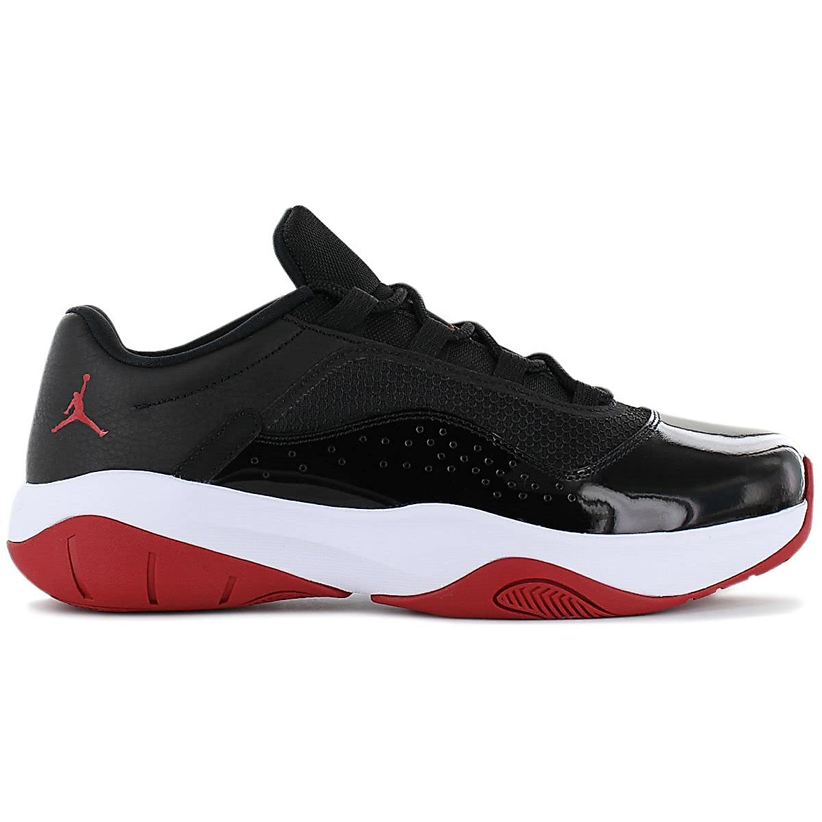 Nike Men's Air Jordan 11 CMFT Low Bred Black/White-Gym Red (DM0844 005) - 11
