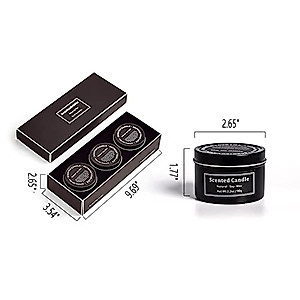 Family Scented Candles, Scented Candles, Fragrance and Soybean Pot Candle Gift Set - 3 Package, 9.6 Ounces, Lavender | Orange Flower | Annatto Candles