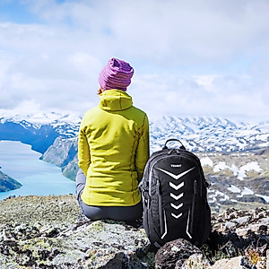 TOURIT Hiking Backpack 40L Lightweight Hiking Daypack Foldable Waterproof Camping Backpack for Women Men Travel Outdoor Black