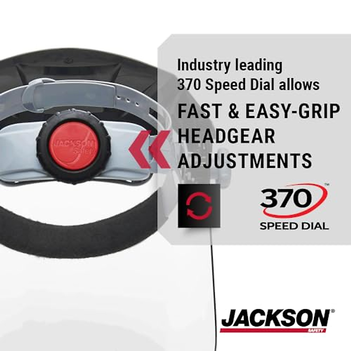 Jackson Safety F4XP Crown Face Shield, Ratcheting Safety Headgear, Clear Anti-Fog Polycarbonate Window for Grinding, Universal Pin Pattern, Black, 14262