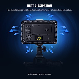 Neewer on Camera Video Light Photo Dimmable 176 LED Panel with 1/4" Thread for Canon, Nikon, Sony and Other DSLR Cameras, 5600K (Battery Not Included)