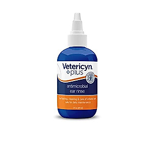 Vetericyn Plus Dog Ear Rinse | Dog Ear Cleaner to Soothe and Relieve Itchy Ears, Safe for Cat Ears, Rabbit Ears, and All Animal's Ear Problems. 3 ounces