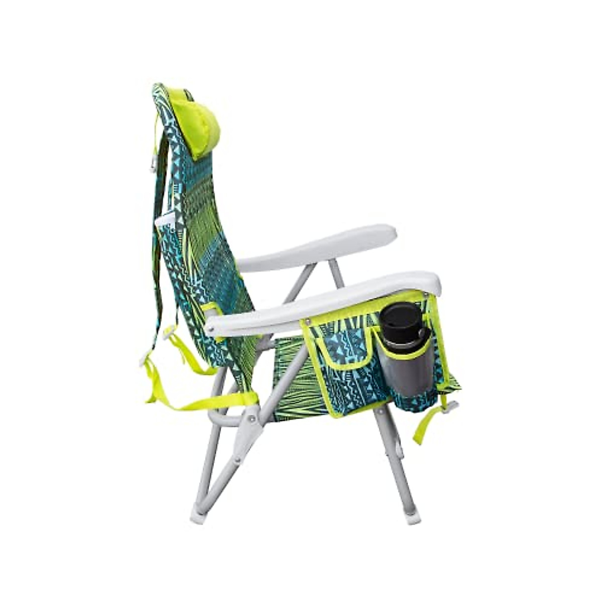 Hurley Standard Backpack Beach Outdoor Chair, One Size, Lime