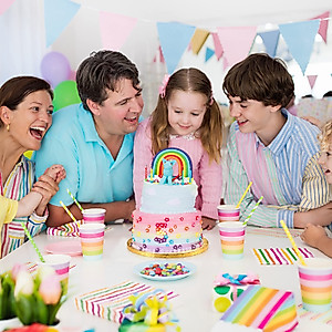 20 Pcs Cake Boards 10 Inch Round Cake Drum with 1/2 Inch Thick Cake Circles Rounds Base Cake Plate Corrugated Cardboard Base for Cakes Bread Desserts Wedding Birthday Party, 4 Colors