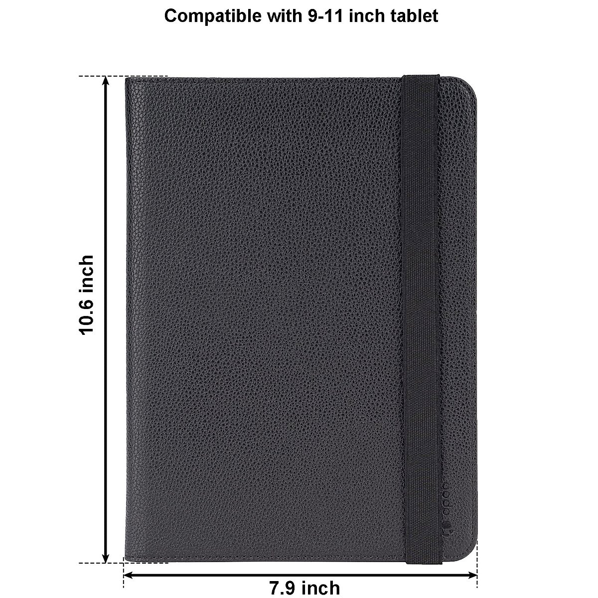 DPOB Universal Case for 9-11 inch Tablet, Stand Folio Universal Tablet Case Protective Cover for 9" 10.1" Touchscreen Tablet, with Adjustable Fixing Band and Multiple Viewing Angles