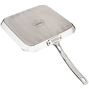 Viking Culinary Contemporary 3-Ply Stainless Steel Nonstick Grill Pan, 11 Inch, Ergonomic Stay-Cool Handle, Dishwasher, Oven Safe, Works on All Cooktops including Induction