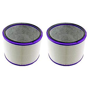 Nispira 2 in 1 HEPA Filter + Activated Carbon Filter Compatible with Dyson HP01, HP02, DP01 Pure Cool Link Desk & Pure Hot Cool Link Air Purifiers. Compared to Evo Filter Part 968125-03. 2 Packs