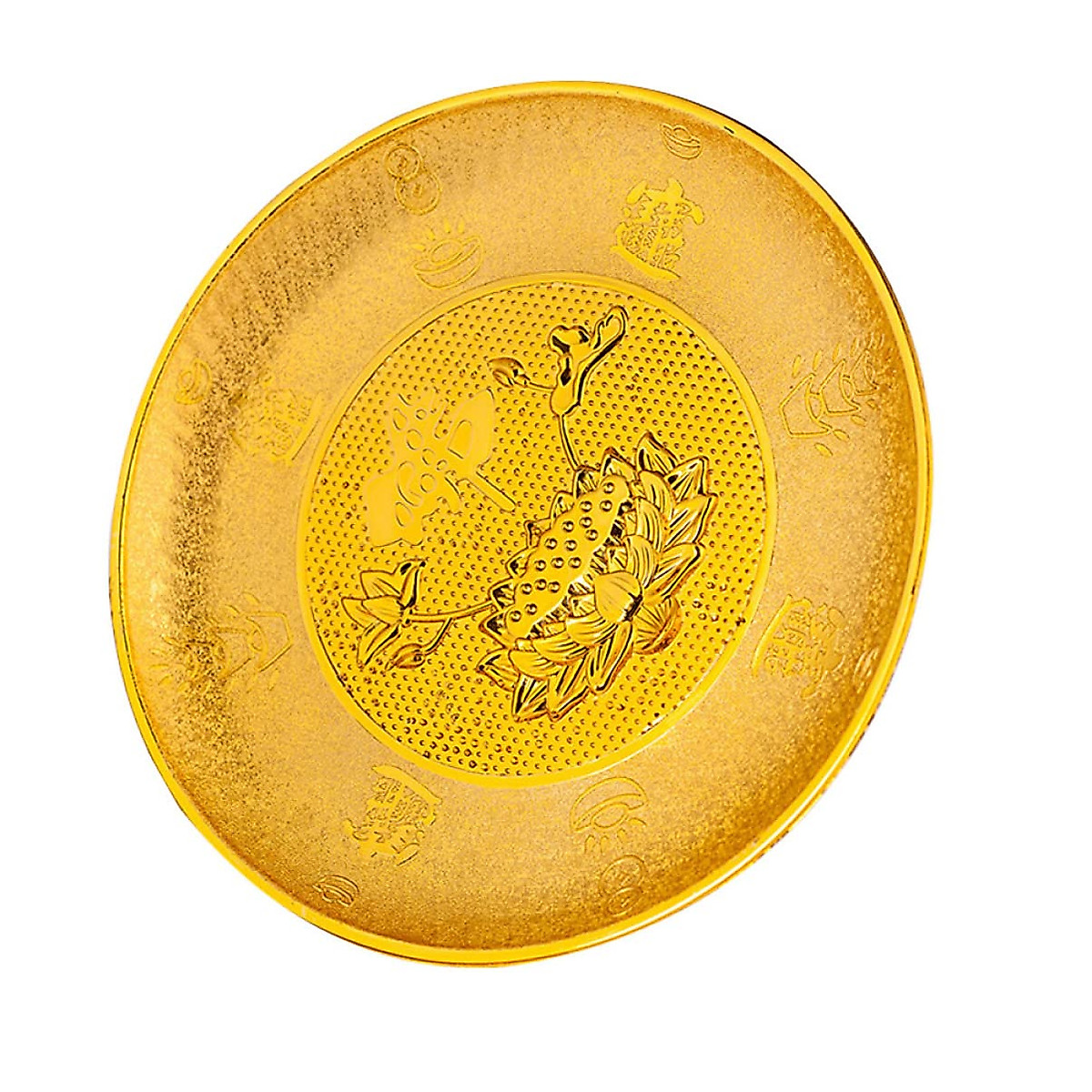 Cabilock Brass Offering Bowl Appetizer Serving Tray of 2 Buddhist brass offering altar fruit tray Buddhist Plate Buddhist Bowl bowl Fruit Tray Cupcake Toppers Footed Cake Plate Server