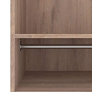 Bestar Pur Closet Organizer in Rustic Brown, 36W