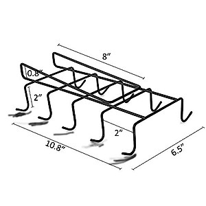 bafvt Coffee Mug Holder, Mugs Rack Under Shelf, Kitchen Storage Drying Rack, Stainless Steel (10)