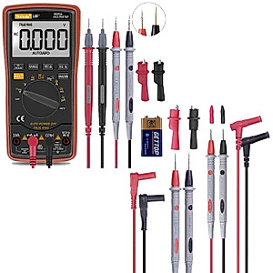 Auto Ranging Digital Multimeter TRMS 6000 Counts with 1000V 20A Multimeter Test Leads Probes Set