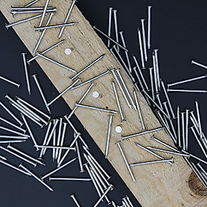 500pcs Hardware Nails, 1 Inch Nickel Plated Hanging Nails, Wall Nails for Picture Hanging, Wood Nails, Wire Nails, Small Nails (1 in)