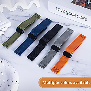 20mm Watch Band Compatible with Samsung Galaxy Watch 6 Band 40mm 44mm, Galaxy Watch 6 Classic Bands 43mm 47mm, Nylon Quick Release Replacement Strap with Magnetic Buckle for Women Men