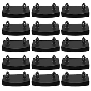 Micro Traders 50PCS Bed Slat End Caps Bundles Plastic Holders 2 Pins Sides Centre Ends Fixings for Securing Metal Beds Leather Beds Wooden Beds Sofa Beds Bunk Beds Black