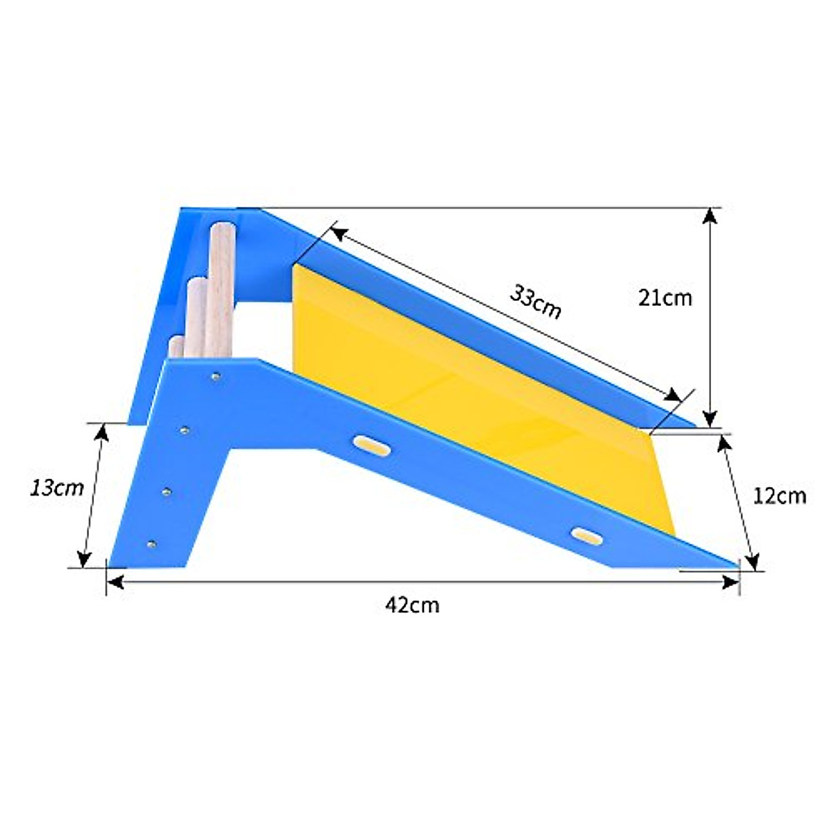 Bestmemories 2 in 1 Parrot's Slide Training Bird Toys and Crawling Ladder Parrot Educational Toys Bird Skill Training Slide Ladder Parrot Trick Training Sliding Prop