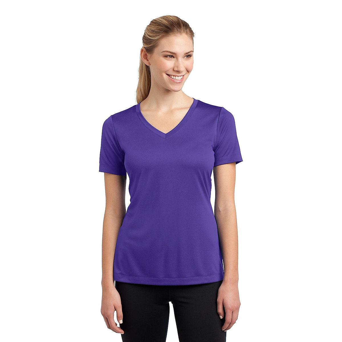 SPORT-TEK LADIES POSICHARGE COMPETITOR V-NECK TEE F20