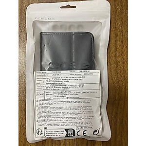 Cheshaoping Color Design PU Wallet Flip Leather with Card Slots Cover Skin Protection Case Shell for Emporia Happy E30 1.8" (Red)