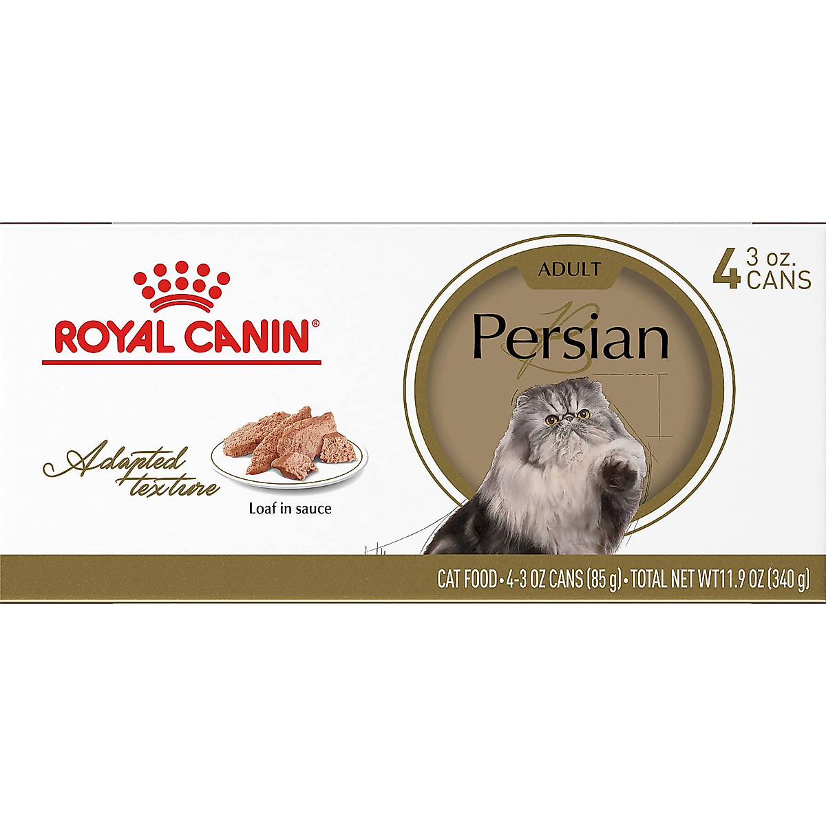 Royal Canin Persian Breed Loaf in Sauce Adult Wet Cat Food, 3 oz can (4-pack)