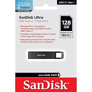 SanDisk Ultra 128GB USB Type-C Flash Drive