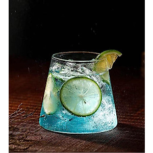 RYUHYF Fujiyama glasses, Japanese water glasses, water glasses, whisky glasses, beer glasses, breakfast milk glasses, juice glasses, beverage glasses, tea cups,set of 1 (Medium size-350ml)