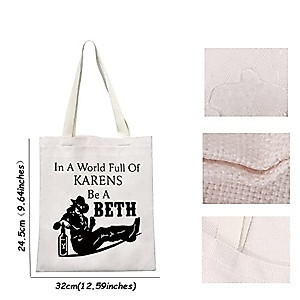 MEIKIUP TV Show Fans Gift Beth Dut ton Gift Fandom Travel Case In A World Full of Ka rens Be A Beth (Be A Beth Tote Bag)