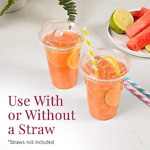 200 Clear Plastic Cups | 16 oz Plastic Cups | Disposable Cups | PET Clear Cups | Plastic Water Cups | Plastic Beer Glass | Clear Plastic Party Cups