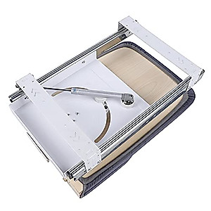 LGODDYS Folding Ironing Board Retractable Pull Out Ironing Board Closet Sliding Out Swivel Iron Board Space Saving Tabletop Small Ironing Board (Grey)