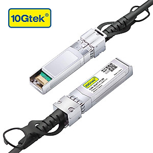 10Gtek 1.25G SFP DAC Twinax Cable - Gigabit Passive Direct Attach Copper Twinax SFP Cable for Cisco SFP-1GBASE-CU0.5M, Ubiquiti UniFi, Fortinet, Netgear, TP-Link and More, 0.5-Meter(1.6ft)