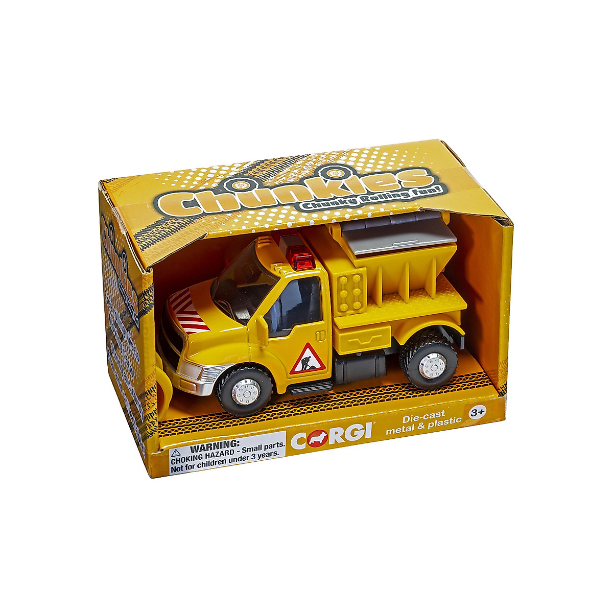 Corgi Chunkies City Service Road Works Contruction Dump Truck, Snow Plow and Tractor with Claw Grapple Triple Pack Toy Vehicles CHP13