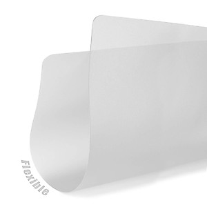 Fotouzy Plastic Cutting Board Set of 7, Frosted Clear Flexible Cutting Mats, BPA-Free, Non-Porous, Dishwasher Safe, Transparent