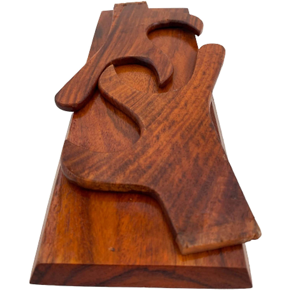 Gurkha Kukri Display Wooden Stand- Two Tier Handmade Wooden Kukri Knife Stand Fit for Size 14-17 Inch Long Kukri included Handel and Blade Real Nepaloden Sword Kukri Knife Display Wooden Stand