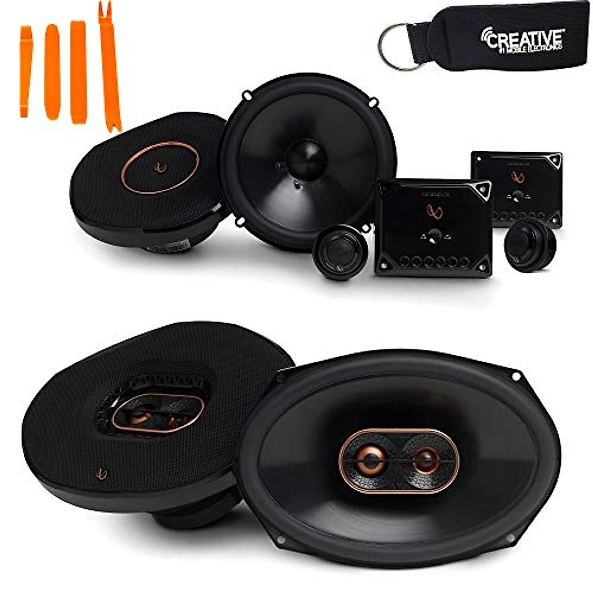 Infinity Reference - REF-6530CX 6.5" 2-Way Component System, and REF-9633IX 6x9 3-Way Car Audio Speakers Package