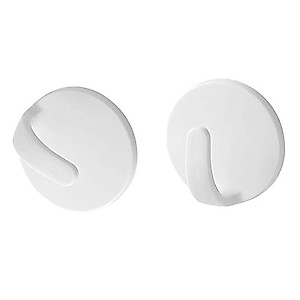 BESPORTBLE 2Pcs Fridge Magnet Hook Refrigerator Hanger Plastic Wall Hooks for Kitchen Refrigerator Home Utensils (White)