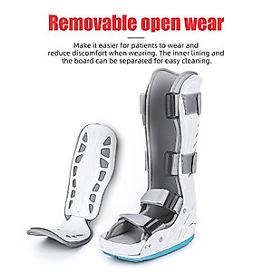 Tairibousy Medical Inflatable Tall Walking Boot Long Orthopaedic Boot Fracture Boot Ultralight Walking Boot for Sprained Ankle Stress Fracture Broken Foot or Achilles Tendonitis (S)