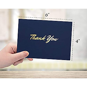 Spark Ink 100 Thank You Cards with Envelopes Bulk, Thank You Notes, Elegant Blank Cards & Envelopes, for Small Business, Wedding, Gift Cards, Christmas, Graduation, Bridal & Baby Shower, Funeral, 4x6