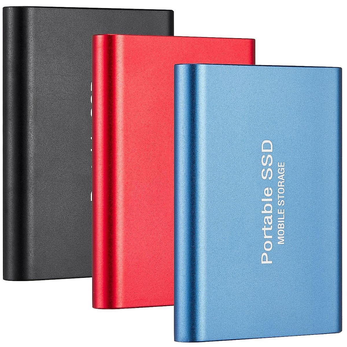AOOF Mini Ssd Mobile Ssd, External Hard Drive Usb3.1 Type C, Portable 500gb 1tb 2tb 4tb 6tb 8tb Expansion Hard Drive, Compatible with Desktop, Laptop, Mac, Ps4 Etc. 2TB Gules