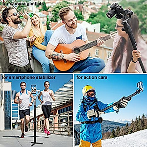 Carbon Fiber Extension Monopod Pole for DJI Ronin S/SC, DH10 Extendable Rod Handheld Stick 13.7-Inch Gimbals Stabilizer Handle Grip Compatible with DJI Ronin-S/SC/Osmo Mobile/Zhiyun Crane/Weebill s