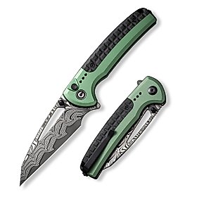 CIVIVI Sentinel Strike Pocket Knife with Glass Breaker, Utility Folding Knife for Outdoor EDC, 3.7" Reverse Tanto Damascus Blade, Aircraft Grade Aluminum Handle with FRN Integral Spacer C22025B-DS1