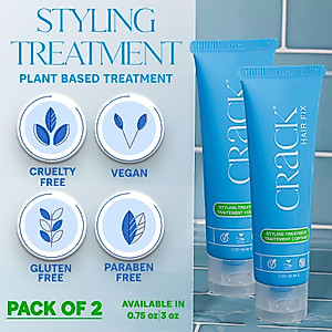 Crack HAIR FIX Styling Creme - Multi-Tasking, Anti-Frizz, Leave-In Styling Aid With Protection